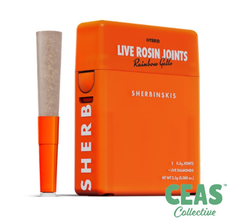 🌈🍬 Rainbow Gello Infused Mini Preroll (5pk) 2.5g | Hybrid | CEAS