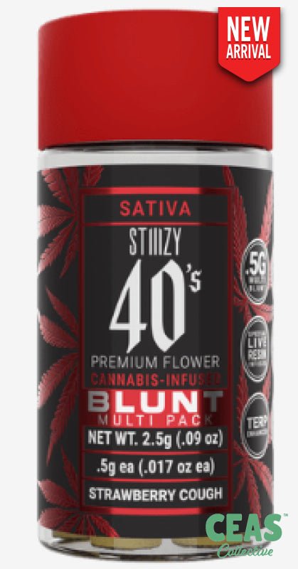 Strawberry Cough Mini (5pk) Infused Multipack Blunts - STIIIZY 40's – CEAS